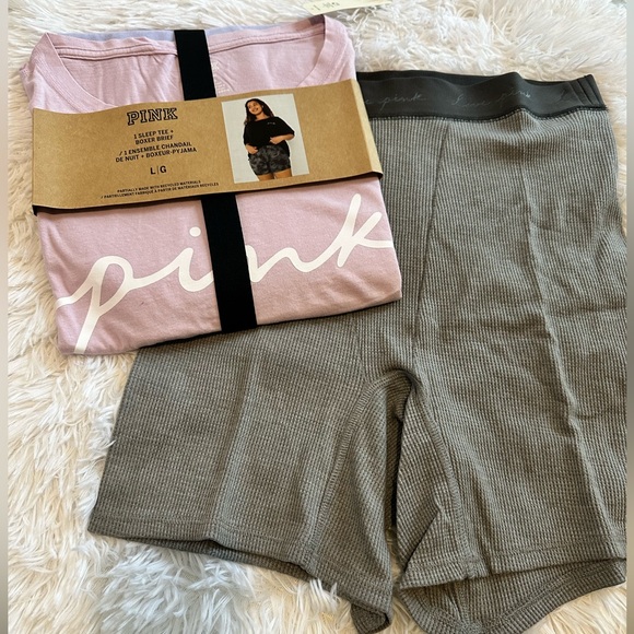 PINK Victoria's Secret | Intimates & Sleepwear | Nwt Vs Pink Sleep Set ...
